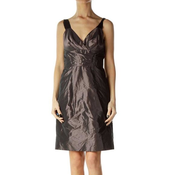 Banana Republic | Dresses | Banana Republic Purple Shiny Aline Cocktail ...